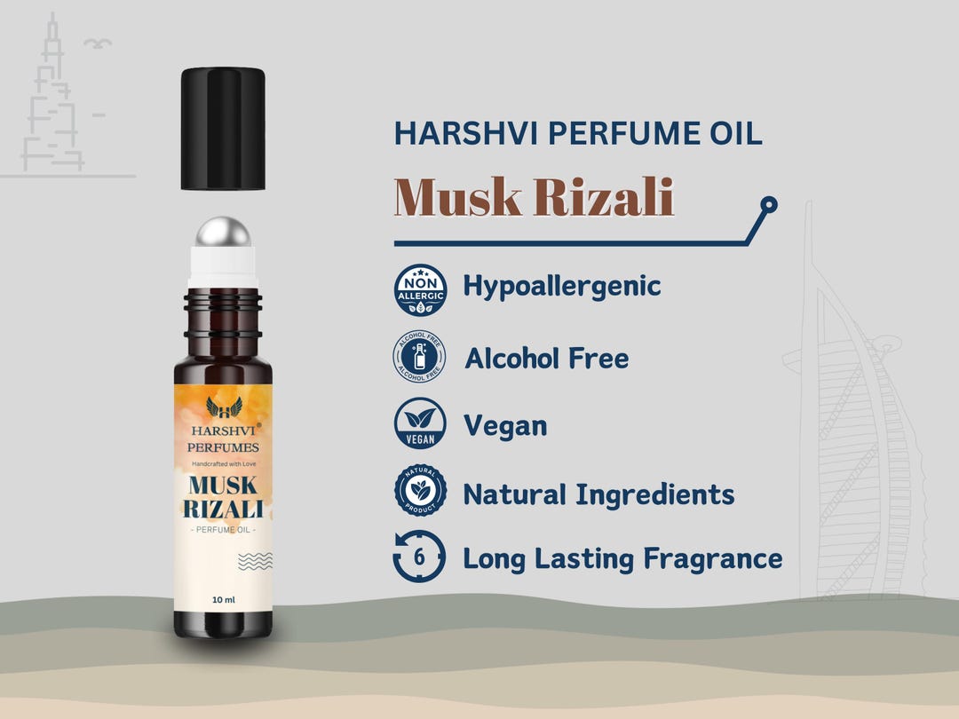 Musk Rizali Perfume Oil / Attar / CPO | Alcohol-free | Long-lasting ...
