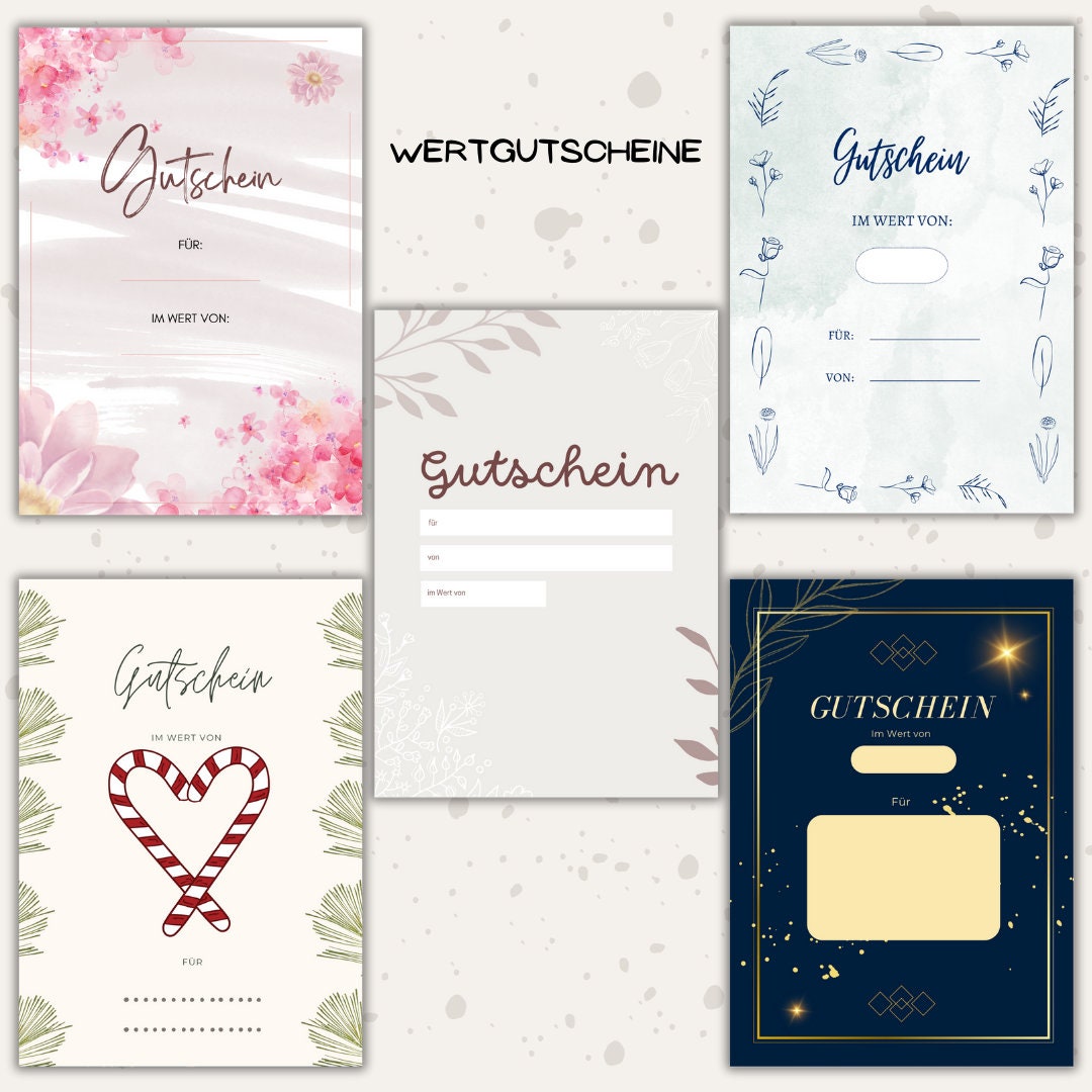 20 Different Voucher Templates Perfect as a Gift for Birthdays ...