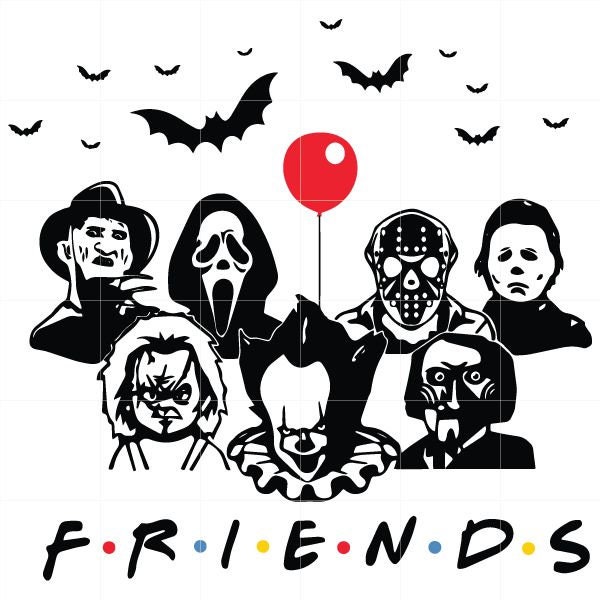 Friends Halloween Svg - Etsy