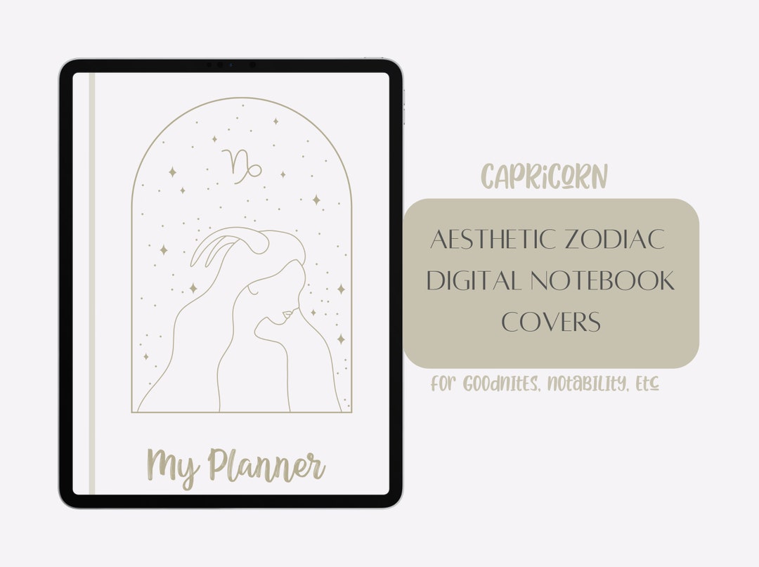 Aesthetic Zodiac Digital Notebook Covers Goodnotes Notebook Covers ...