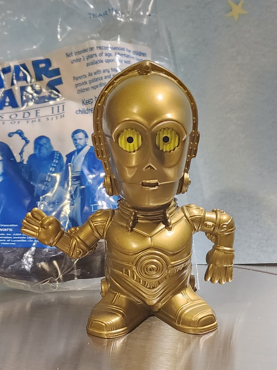 C-3PO 2005 Star Wars REVENGE of the SITH Episode III Burger King Toy - Etsy
