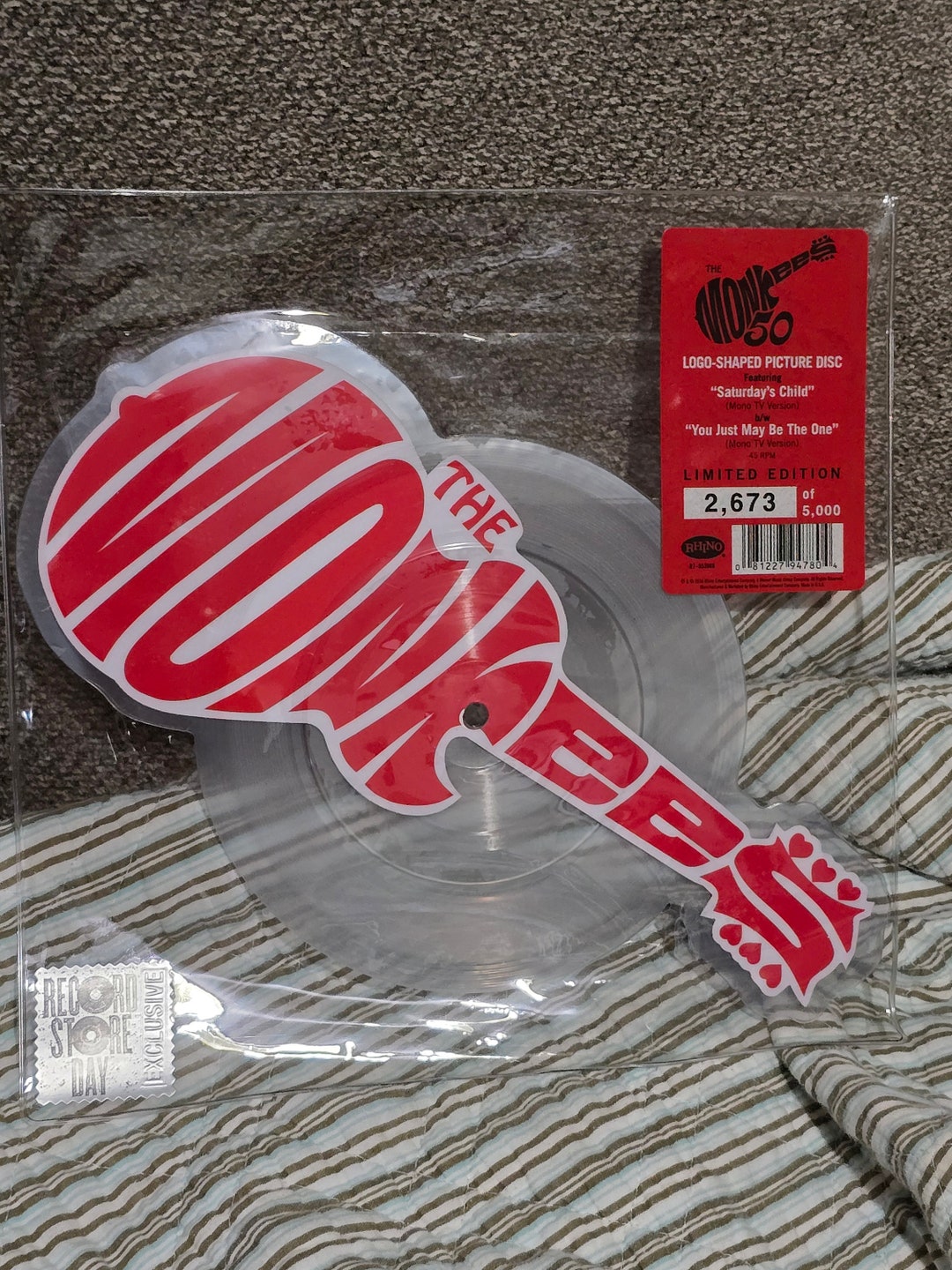 The MONKEES Logo-shaped Picture Disc RSD Saturday's Child- You Just May ...