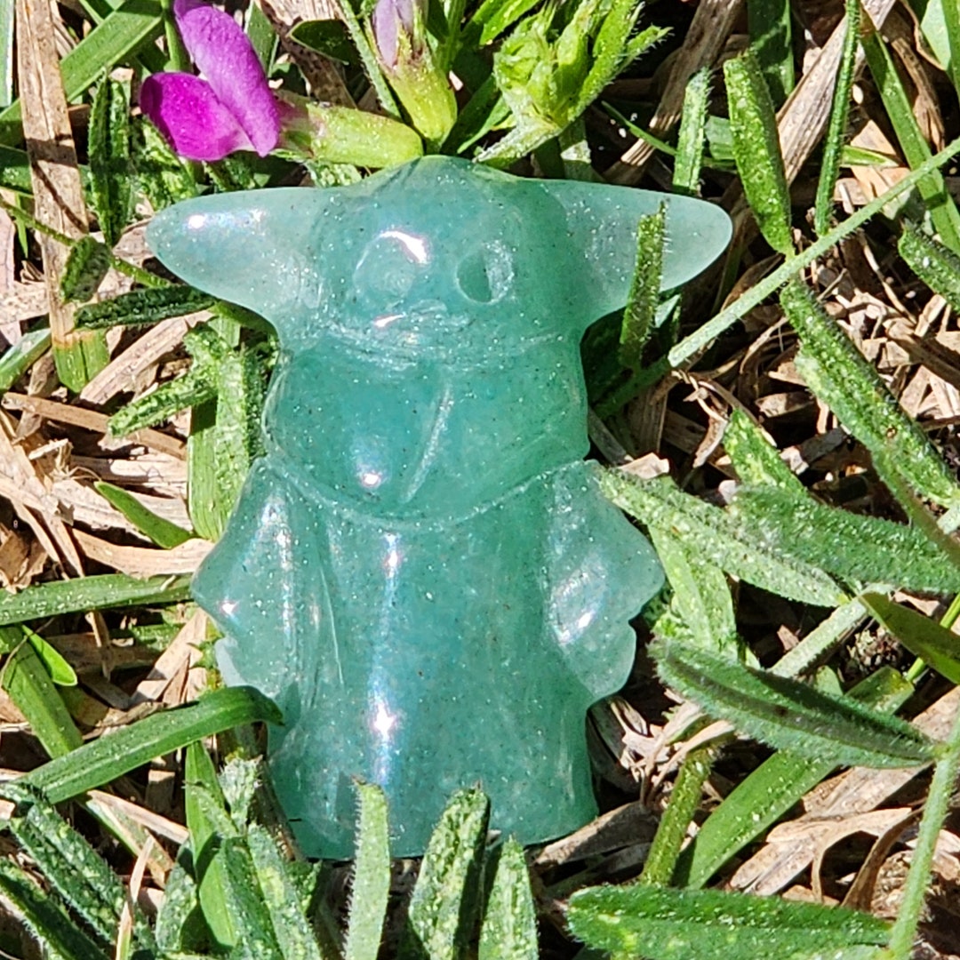 Aventurine Baby Yoda GURU - Etsy