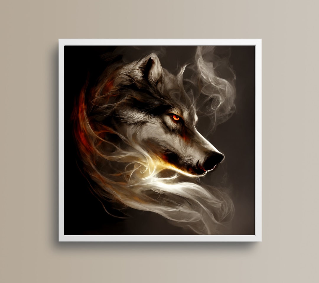 Instant Download Art Print Wolf Wall Art, Wolf Home Decor DIGITAL PRINT ...