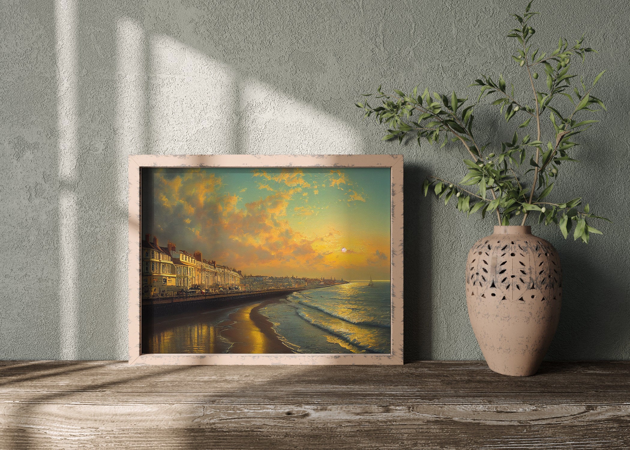 Brighton Painting PRINTABLE Brighton Wall Art Vintage - Etsy
