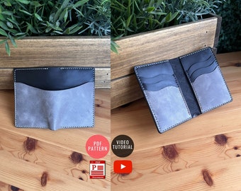 Bi Fold Leather Wallet PDF Pattern - Etsy