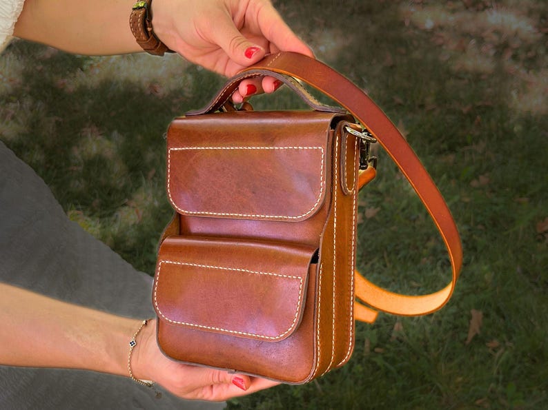 Shoulder Bag PDF Pattern: Leather Purse Template (digital Download ...