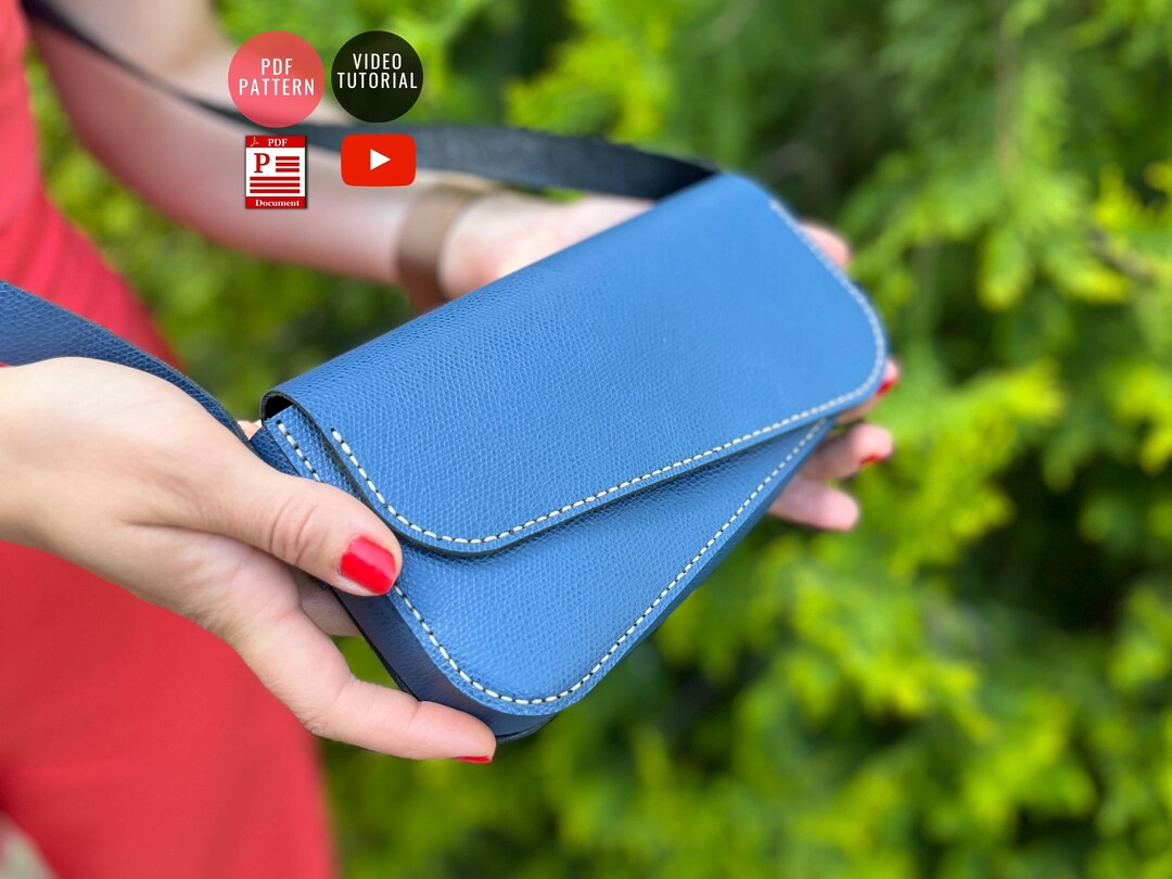 Asymmetric Crossbody Bag Pattern / Leather Bag PDF /downloadable ...