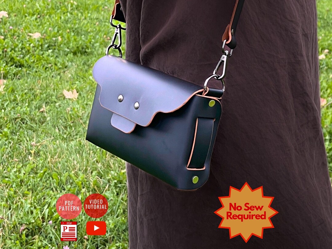 Mini No Stitch Shoulder Bag Pattern / Quick DIY Belt Bag / Crossbody ...