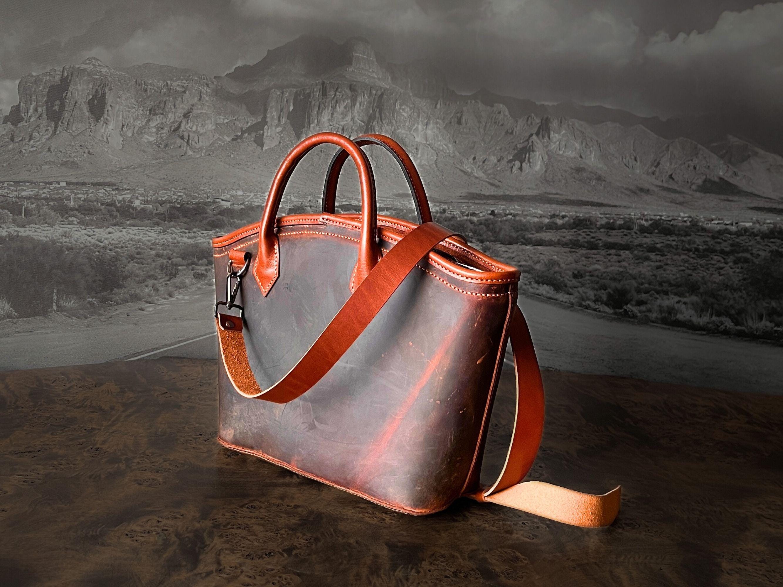 Leather Tote Bag Pattern With Zipper / Leather Bag PDF Pattern ...