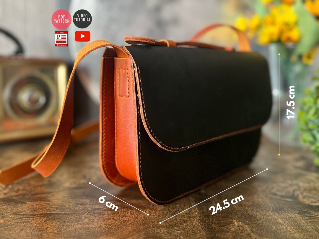 Mail Bag PDF Pattern / Messenger Bag DIY Template / Crossbody Bag ...