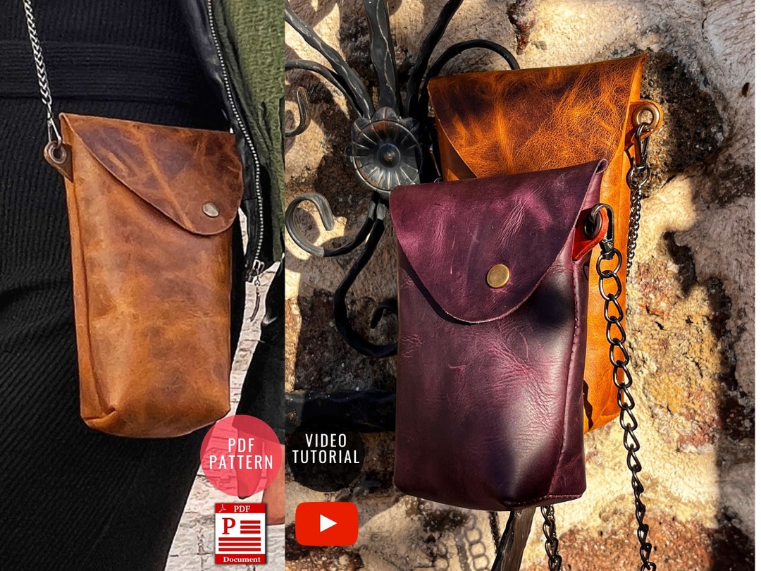 PDF Pattern Crossbody Bag , 2 Sizes Available / PDF Template / Leather ...