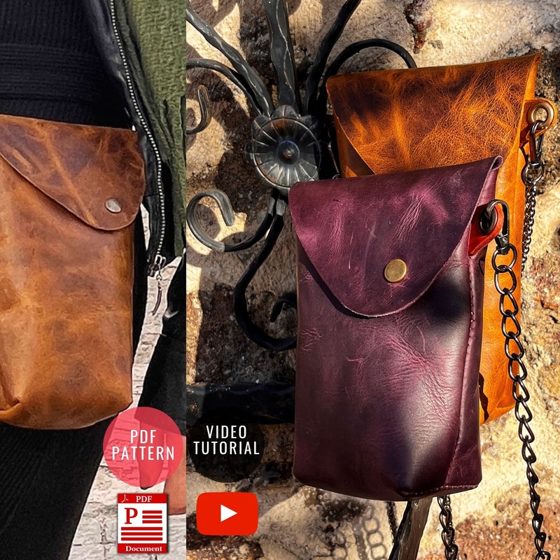 Leather Crossbody Pattern - Etsy