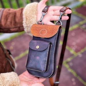 Cross Phone Bag Pattern With Extra Pocket / Leather Bag PDF ...