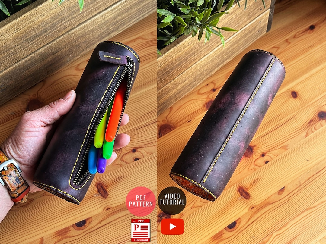 Pencil Case With Zipper PDF Pattern /downloadable Pen Case Template ...