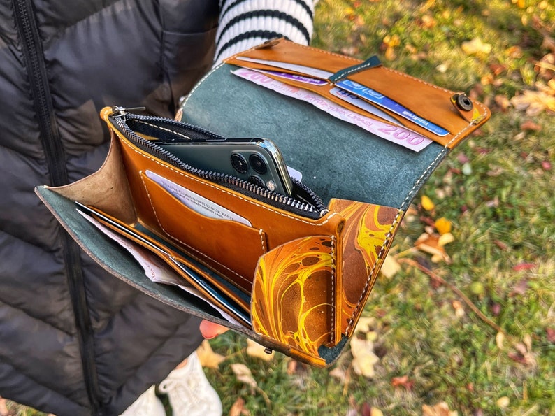 Downloadable Hand Wallet Template / Leather Phone Case/ Leather Clutch ...