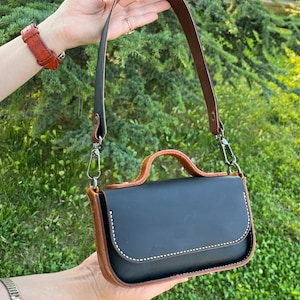 Mini Mail Bag PDF Pattern / DIY Handbag / Leather Crossbody Bag ...