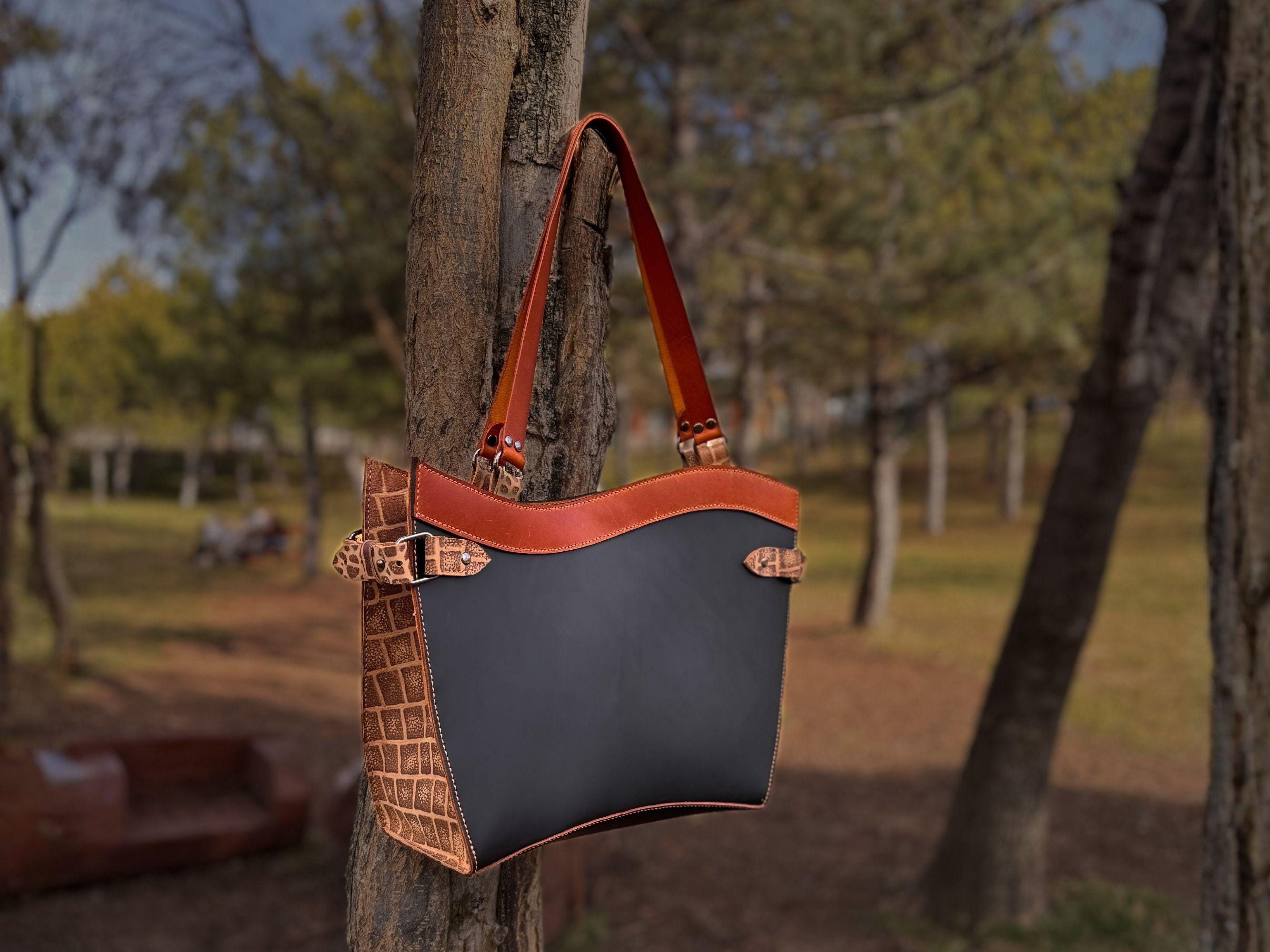 Leather Tote Bag Pattern / Shoulder Bag PDF Pattern With Video Tutorial ...