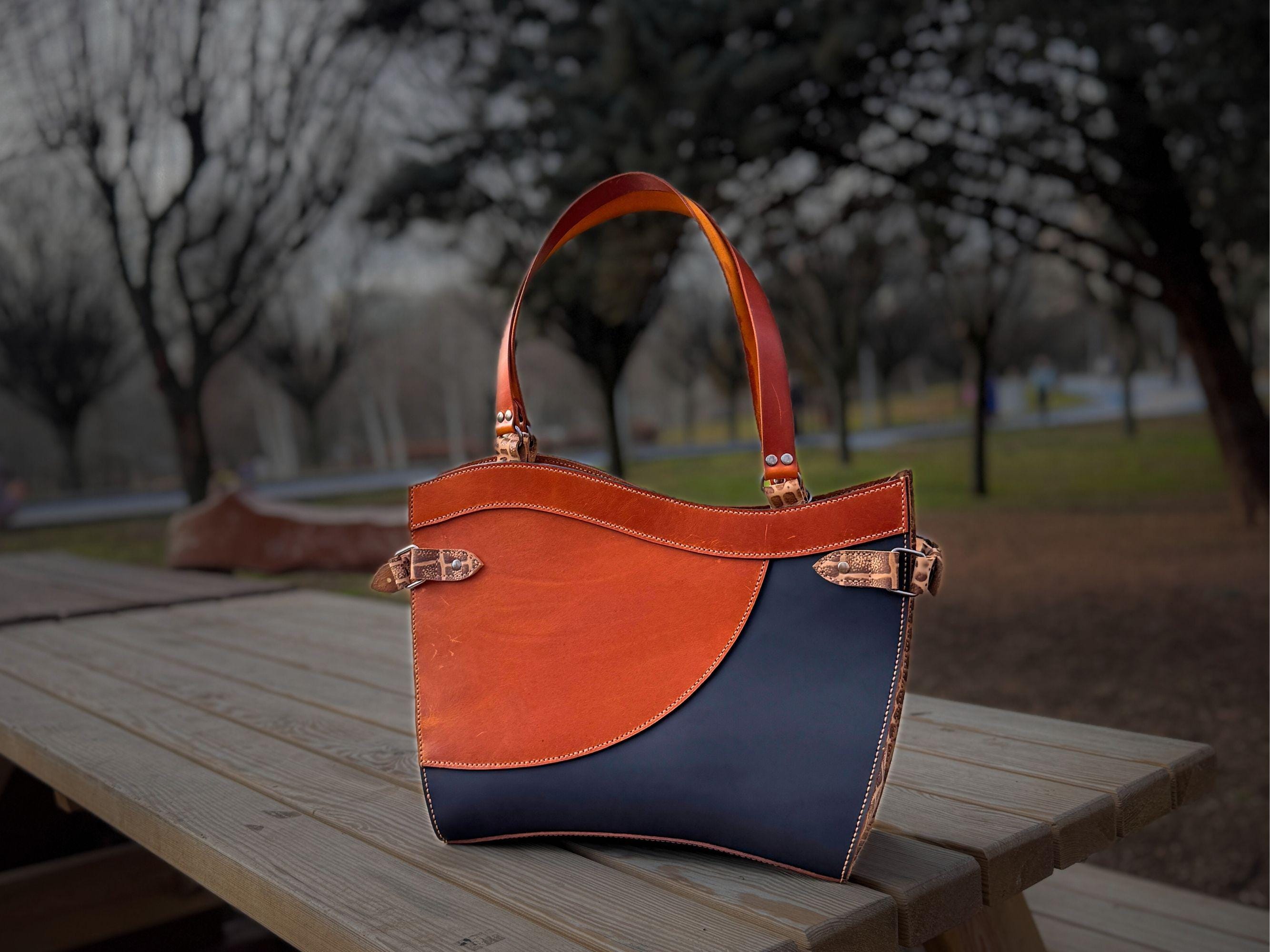 Leather Tote Bag Pattern / Shoulder Bag PDF Pattern With Video Tutorial ...
