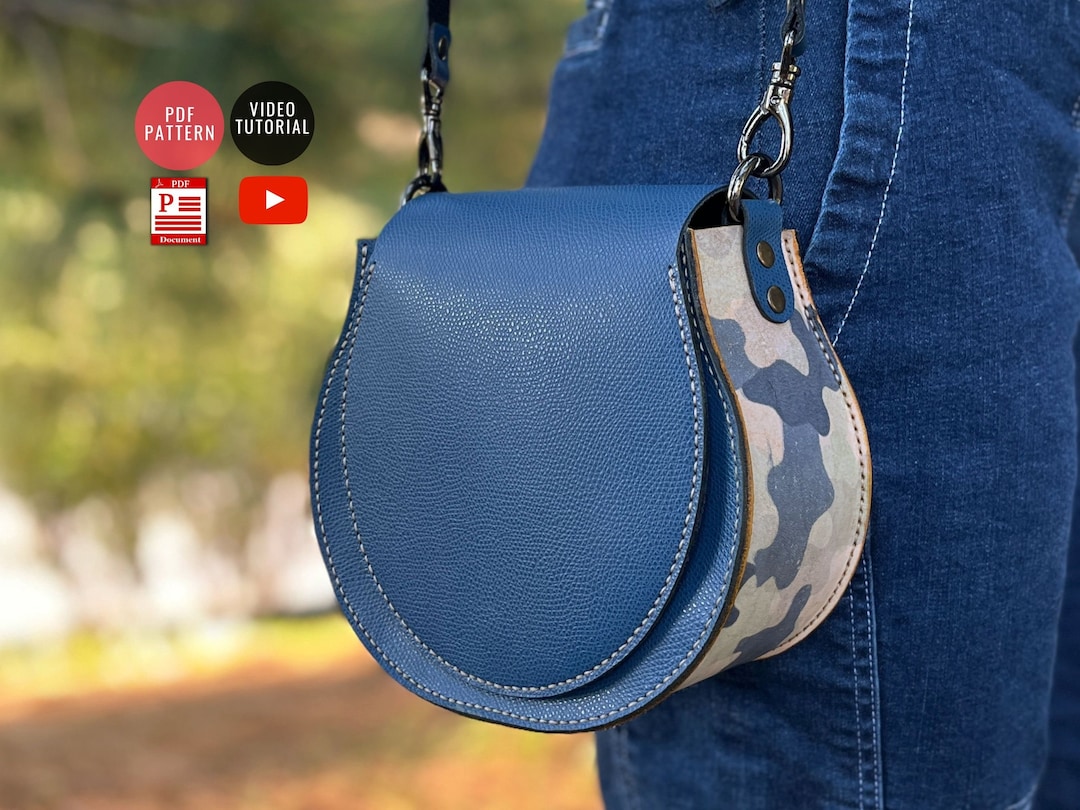 Downloadable Women Bag Pattern / Leather Shoulder Bag PDF / Crossbody ...