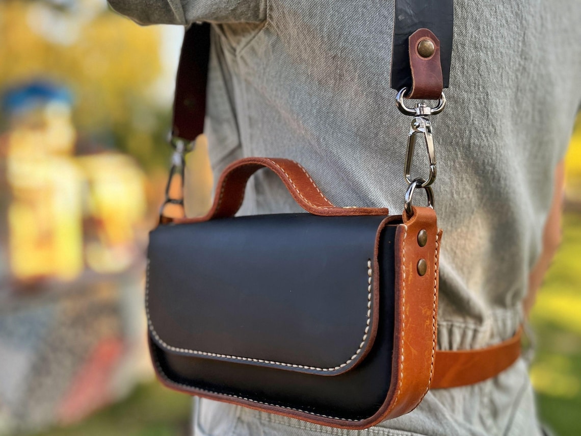 Mini Mail Bag PDF Pattern / DIY Handbag / Leather Crossbody Bag ...