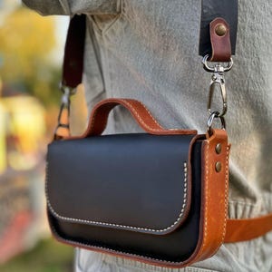 Mini Mail Bag PDF Pattern / DIY Handbag / Leather Crossbody Bag ...