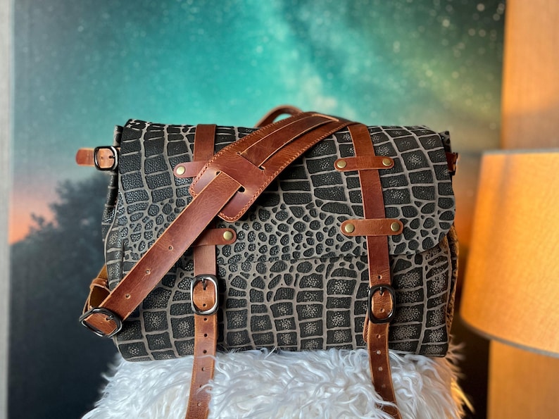 Downloadable Briefcase / Postal Bag PDF Pattern / Mail Bag DIY Template ...