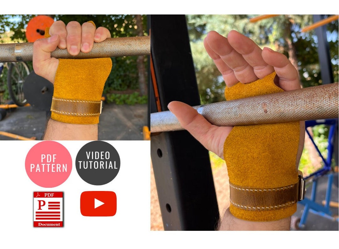 Leather Hand Grips Pattern / Crossfit Hand Grips PDF Template ...