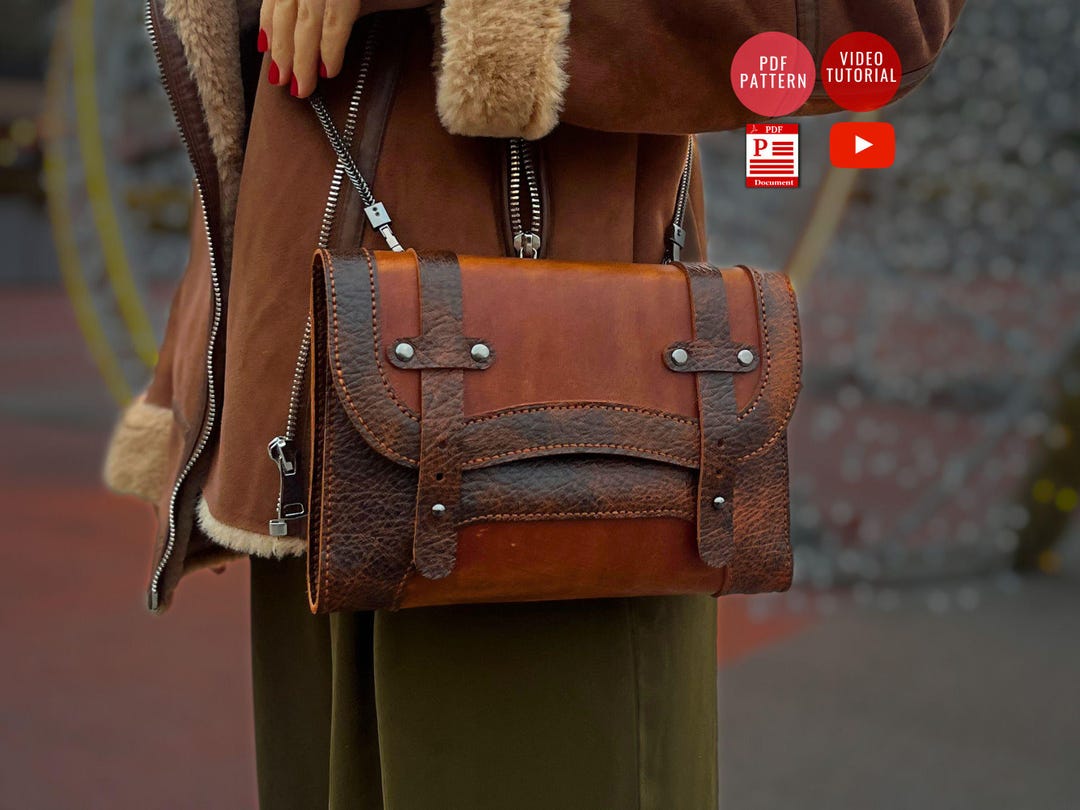 PDF Pattern Handbag Shoulder Bag /downloadable Clutch / Leather ...