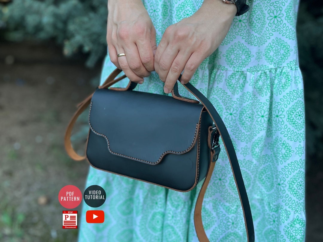 PDF Pattern Crossbody Bag Pattern / Leather Hand Bag Template ...