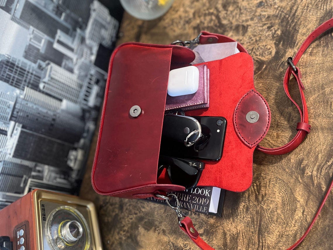 Downloadable Crossbody Bag / Leather Handbag PDF Pattern / Daily Cross ...