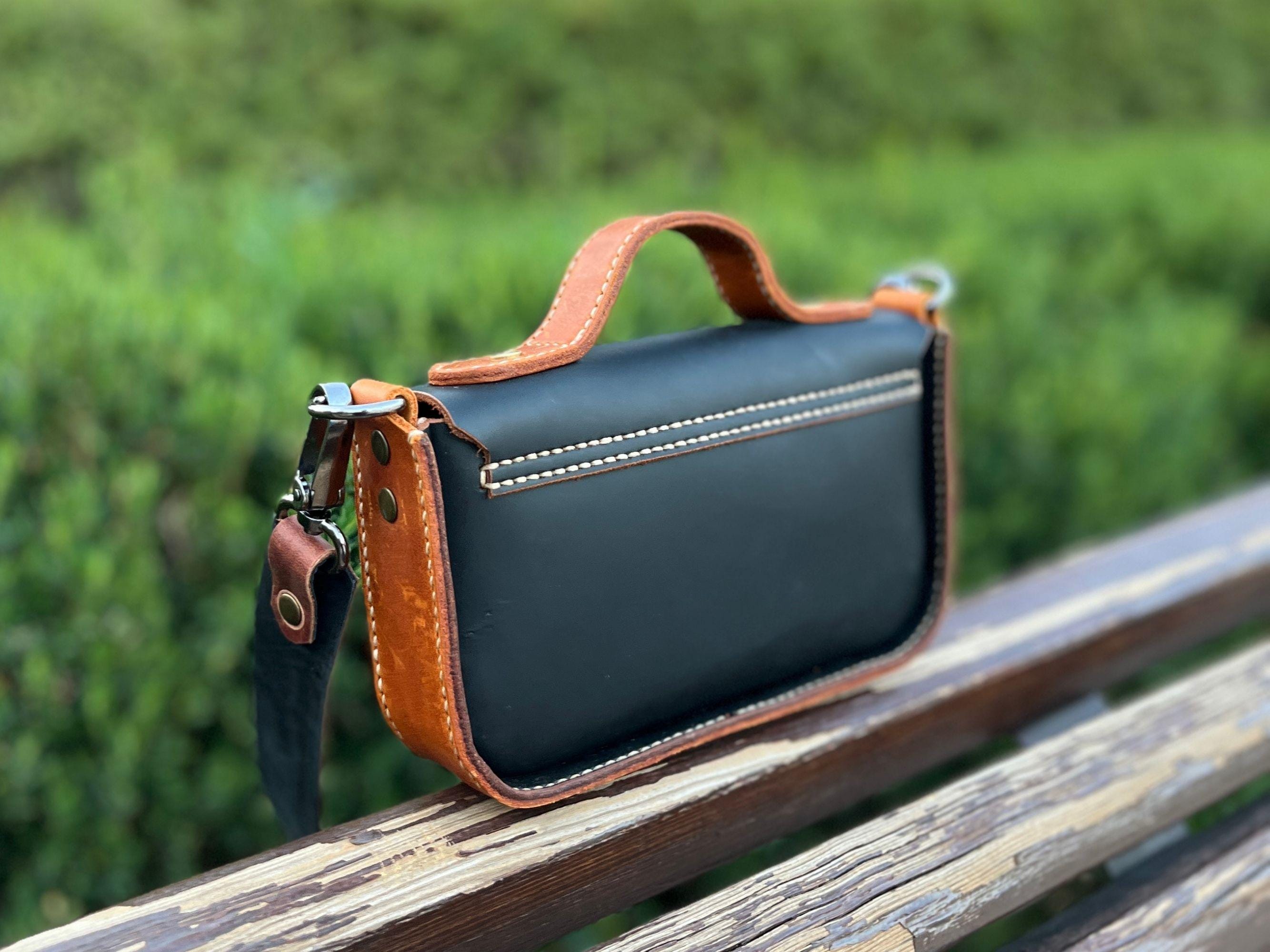 Mini Mail Bag PDF Pattern / DIY Handbag / Leather Crossbody Bag ...