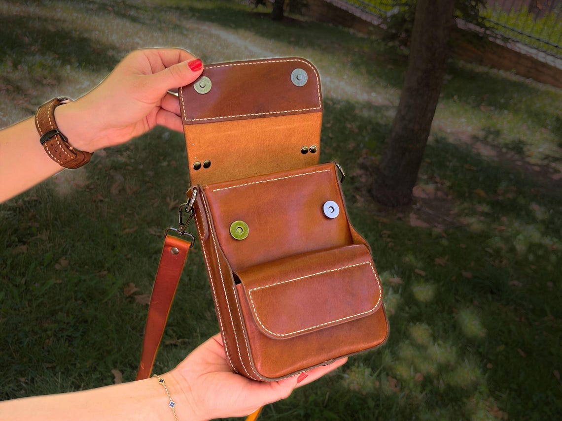 Shoulder Bag PDF Pattern: Leather Purse Template (digital Download ...