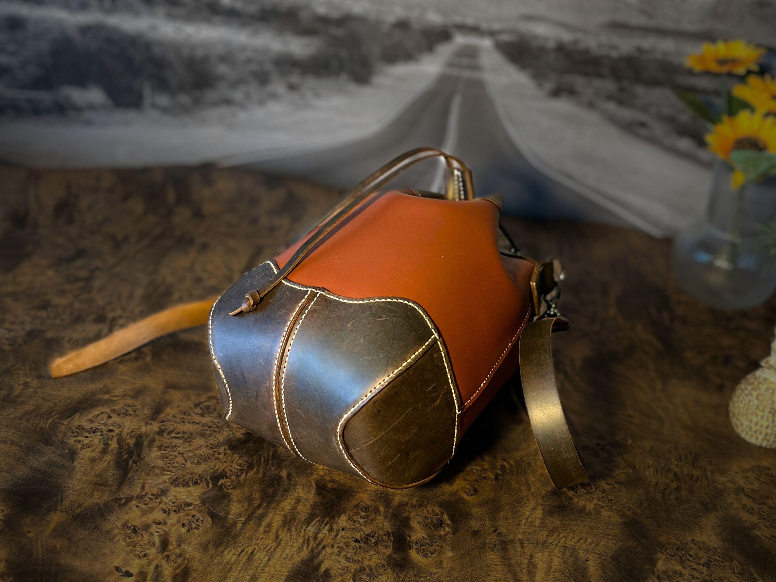Bucket Bag Leather Template With Dxf File/ Downloadable Leather ...