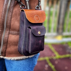 Cross Phone Bag Pattern With Extra Pocket / Leather Bag PDF ...