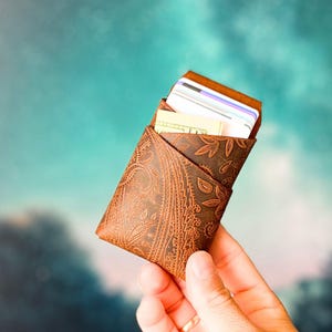 Stitchless Wallet PDF Pattern / No Sew Folded Leather Wallet Pattern ...