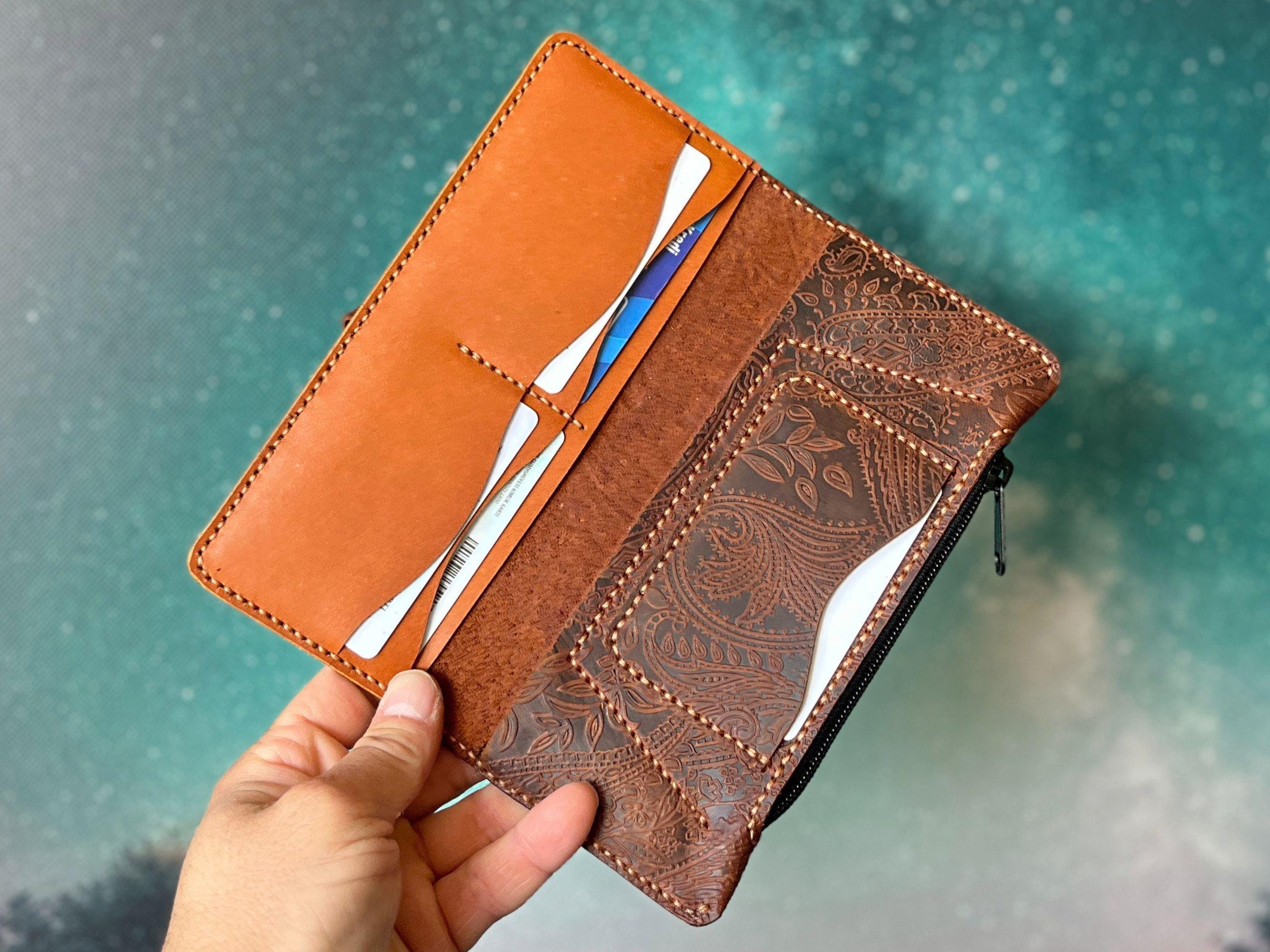 Long Wallet PDF Pattern Template / Hand Wallet Template / Leather ...