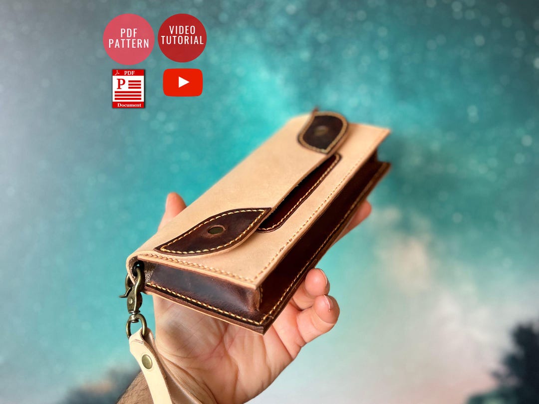 PDF Pattern Phone Wallet Template / Leather Phone Case/ Leather Clutch ...
