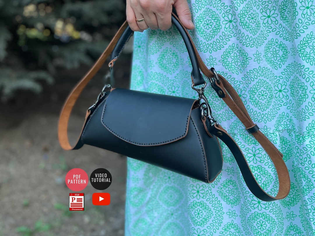 Downloadable Crossbody Bag / Leather Hand Bag PDF Pattern / Daily Cross ...