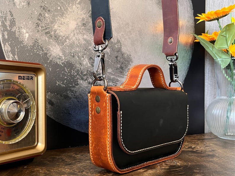 Mini Mail Bag PDF Pattern / DIY Handbag / Leather Crossbody Bag ...