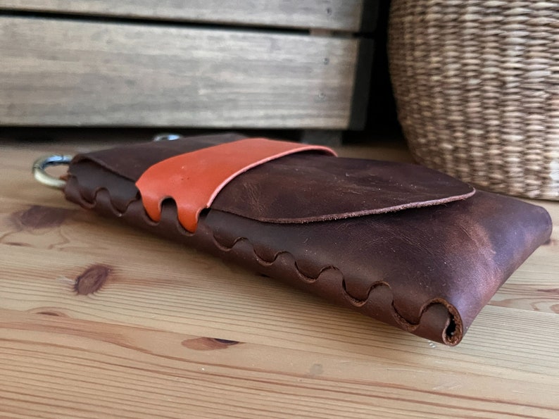 Stitchless Leather Phone Bag Pattern: No-sew Mobile Case (PDF Pattern ...