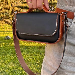 Mini Mail Bag PDF Pattern / DIY Handbag / Leather Crossbody Bag ...