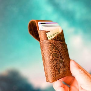 Stitchless Wallet PDF Pattern / No Sew Folded Leather Wallet Pattern ...