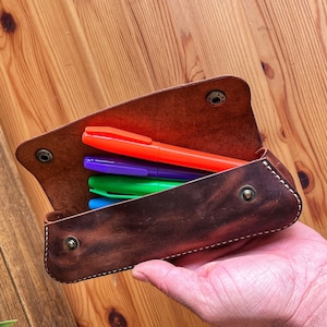 Downloadable Pencil Case PDF Pattern / Pen Case Template / Leather Case ...