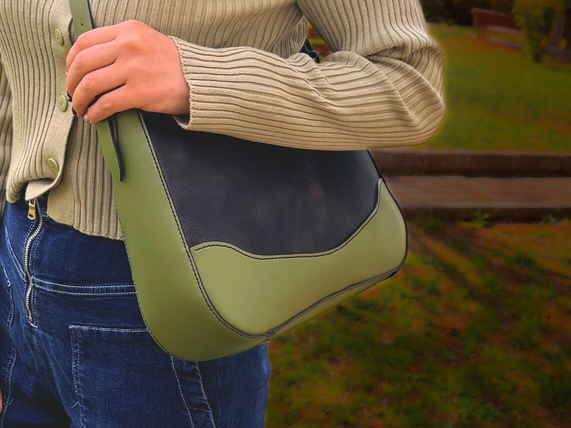 Leather Shoulder Bag With Zipper Template / Tote Bag PDF Pattern ...