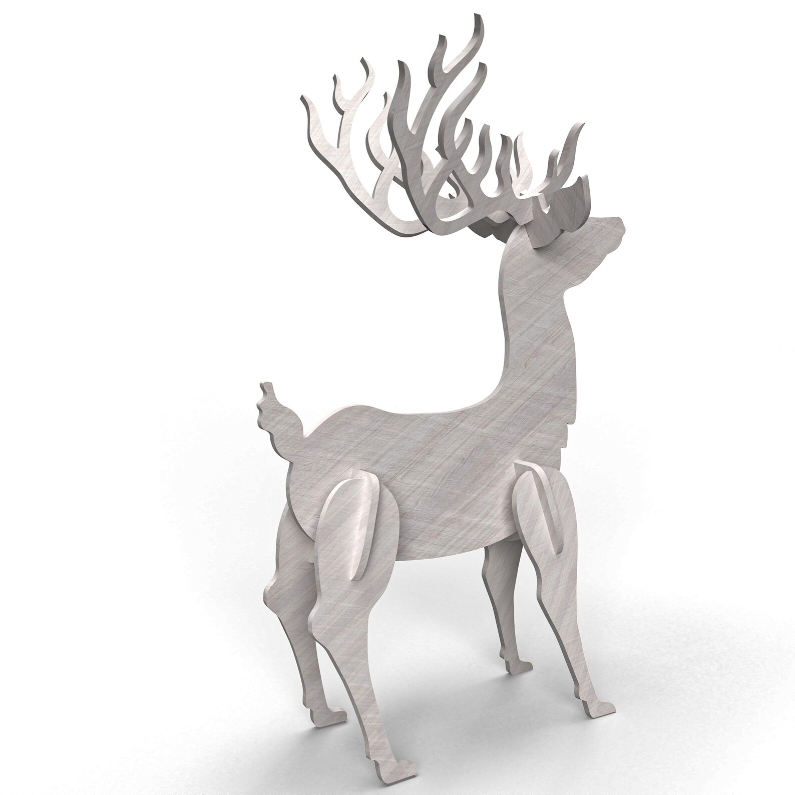 3D CNC Model Wood Deer / Christmas Deer / 3D Garden Ornament - Etsy ...