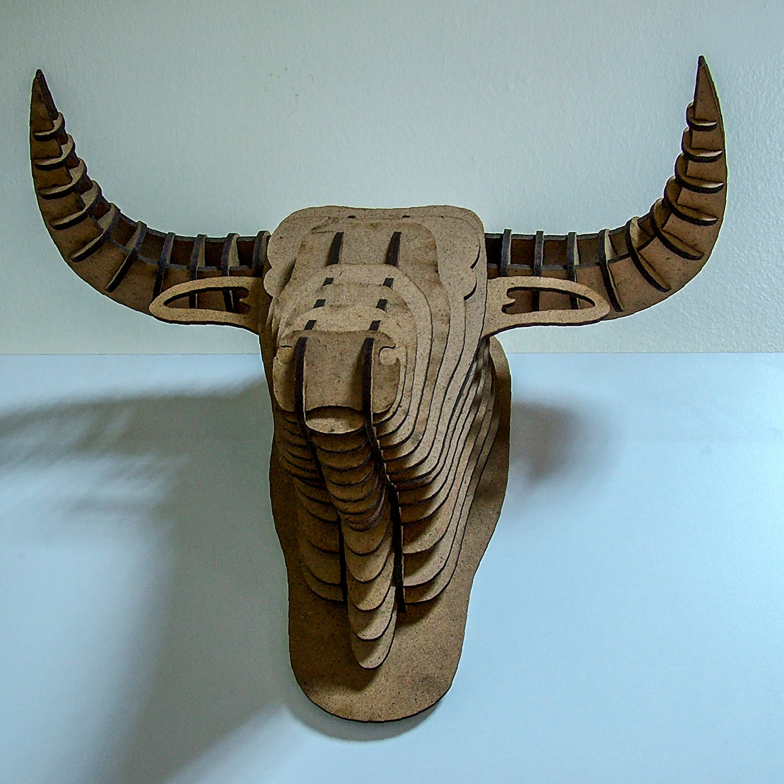 Bull Head Trophy, Bull Head Wall Decor, 4mm Plywood Laser Cut Files ...