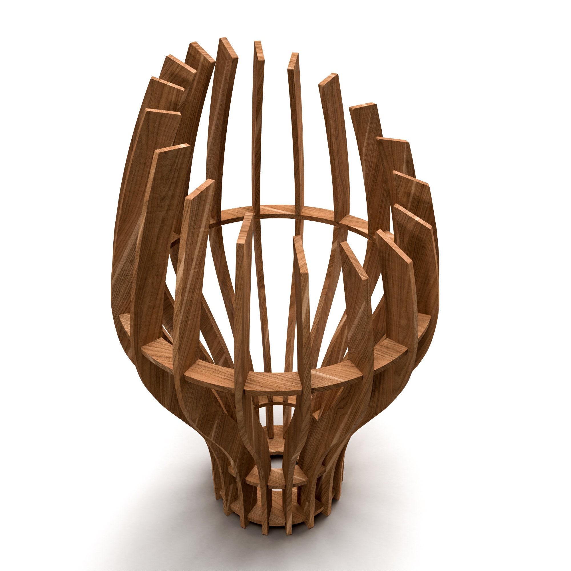 Diagonal Cut Lamp Laser Cut CNC File Dxf Cdr Pdf Ai - Etsy