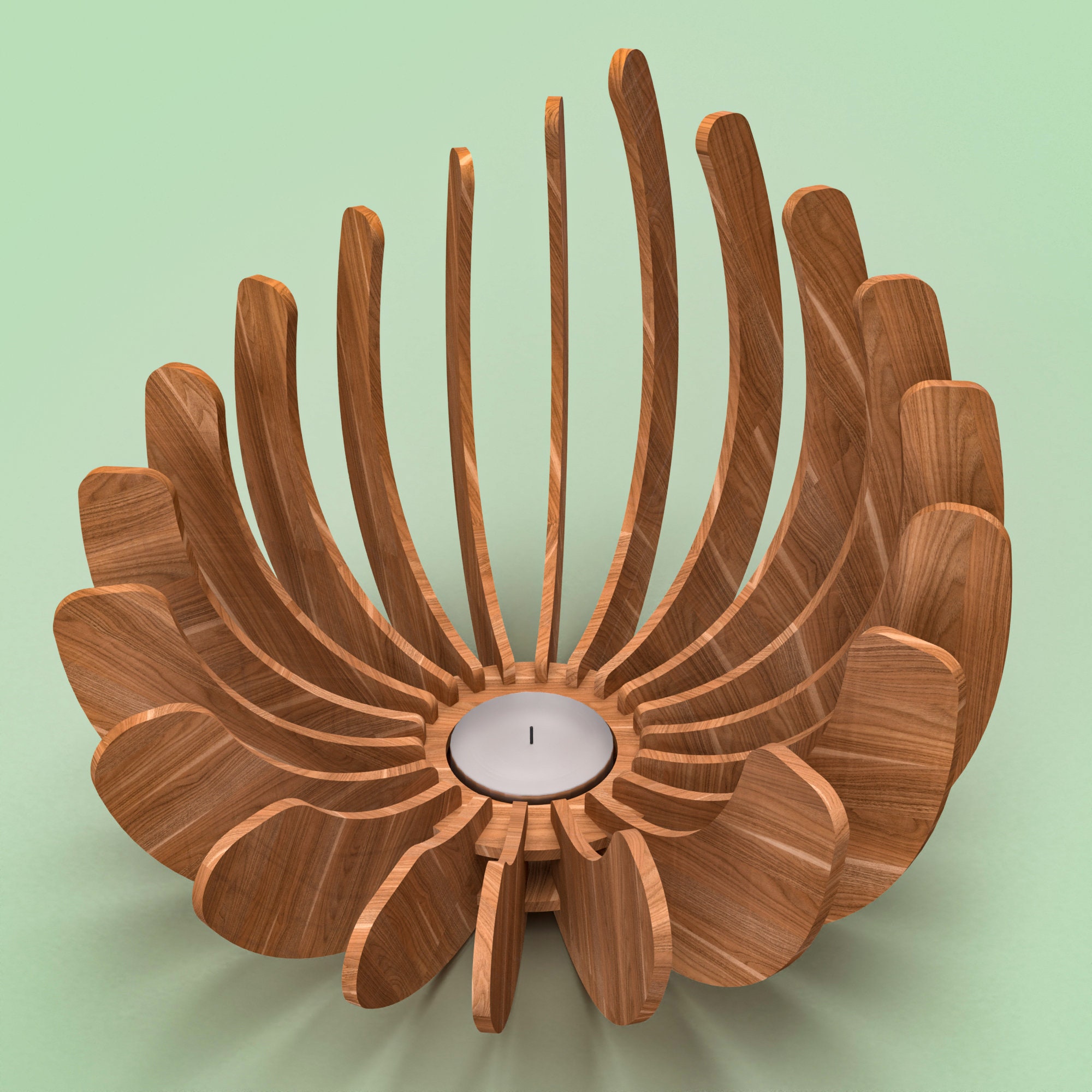 Hemisphere Candlestick Candlestick Laser Cut Vector Candle - Etsy