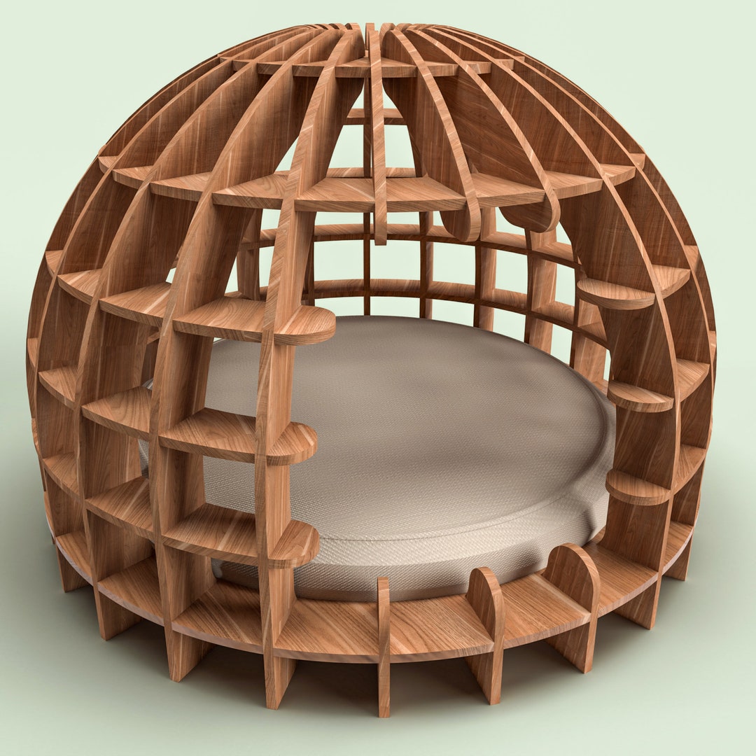 Cat House Parametric Furniture, 6mm, Luxury Cat Zone Laser Svg - Dxf ...